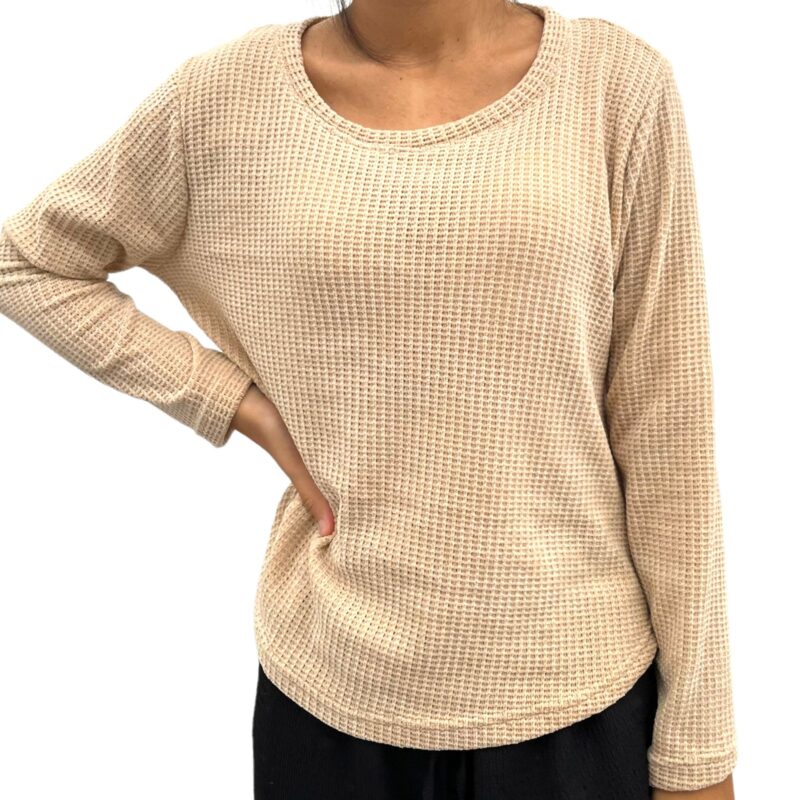Chompa Color Beige Tejida – AERO 1987